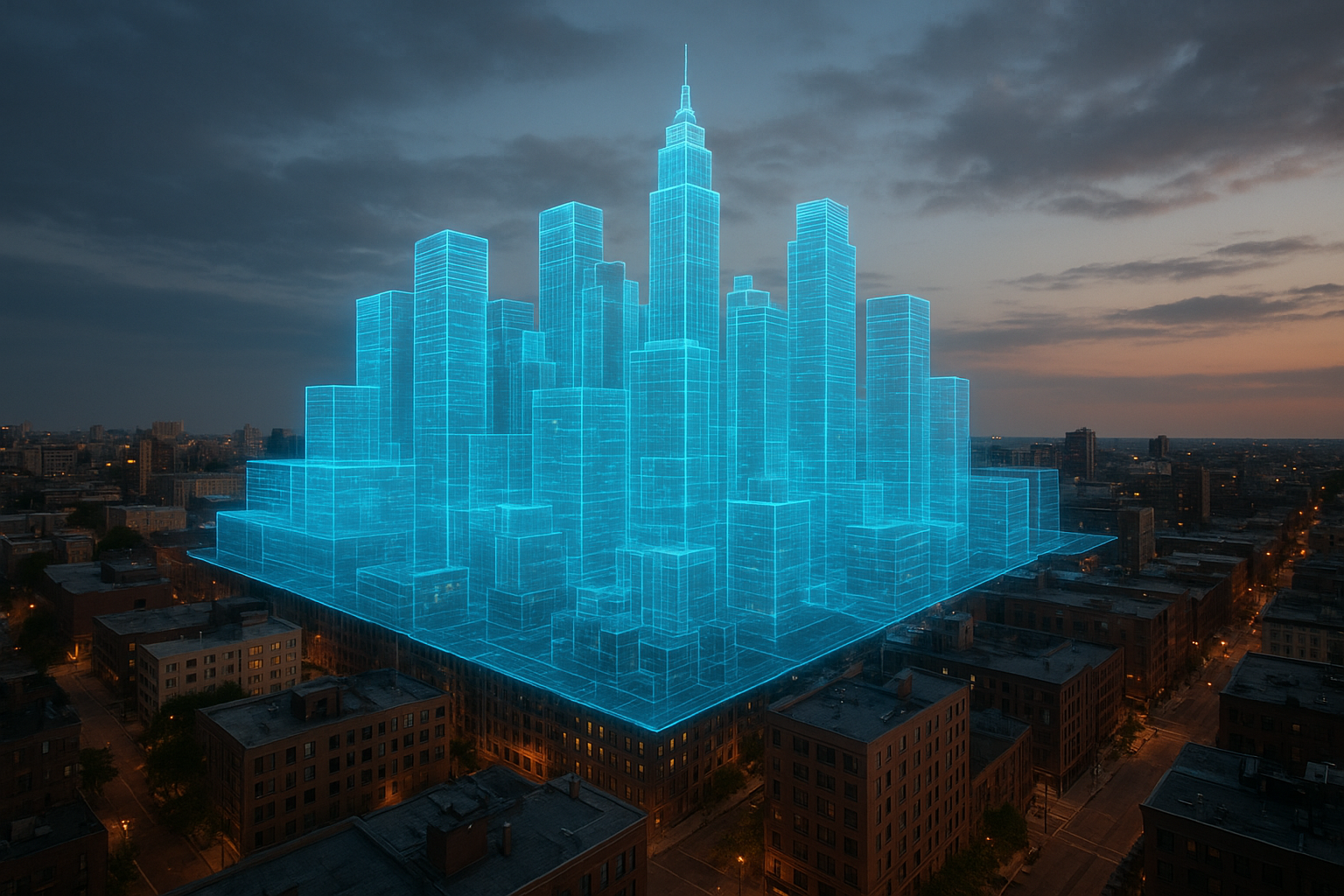 Holo-Blocks – Cities Projected in Virtual Layers – Lundun Mirror